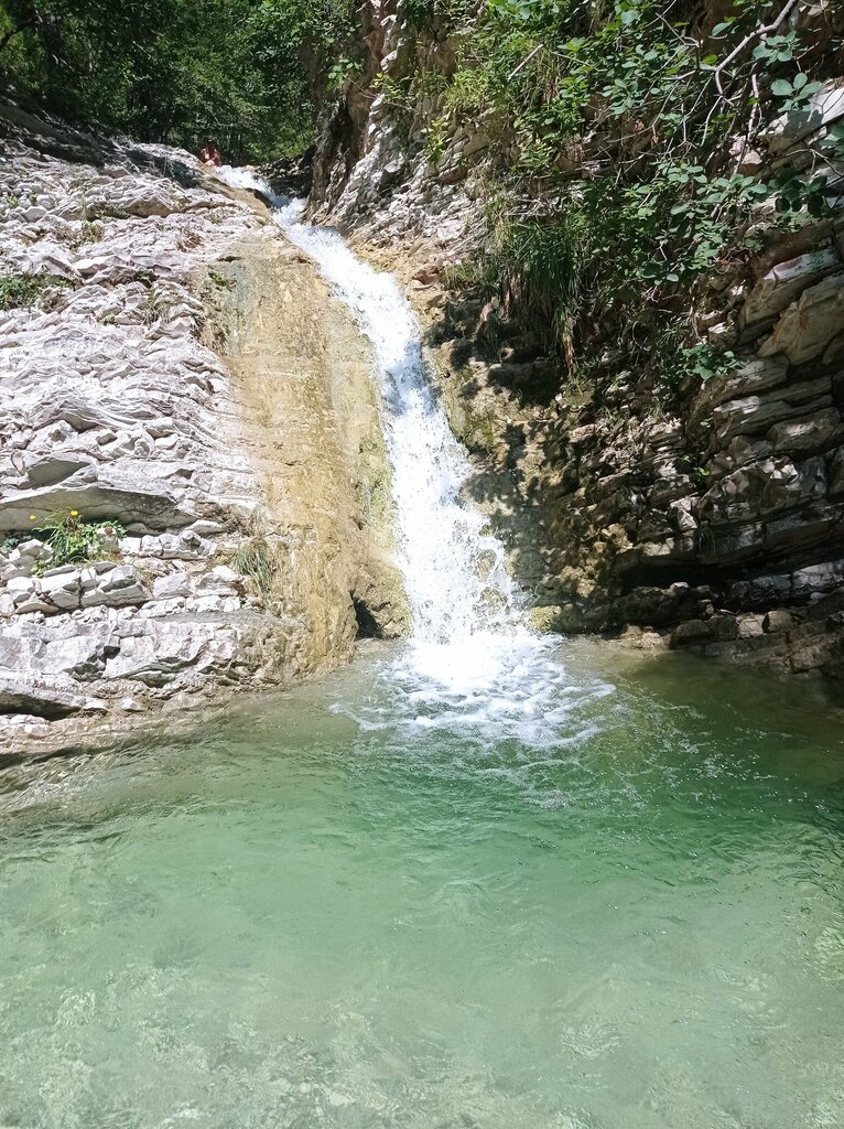 Şelale Waterfall on the Pauk River, Krasnodarski krayı, foto