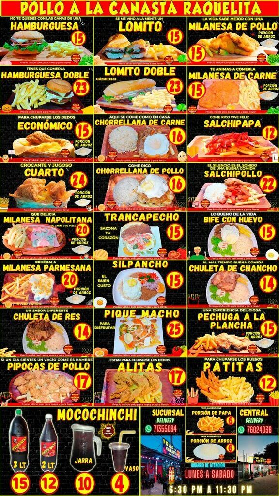 Restoran Pollo a la Canasta Raquelita, Santa‑Krus, foto