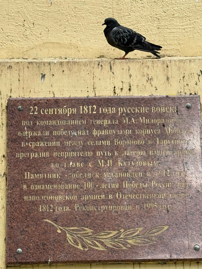 Anıt, heykel 100th anniversary of the victory over Napoleon's army, Podolsk, foto