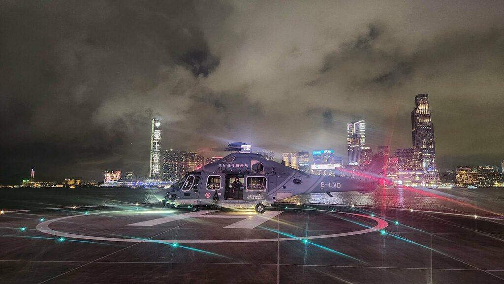 Helikopter pisti Hong Kong Convention & Exhibition Centre Heliport, Hong Kong, foto