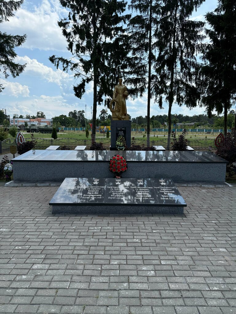 Anıt, heykel Братская могила, Gomelskaya oblastı, foto