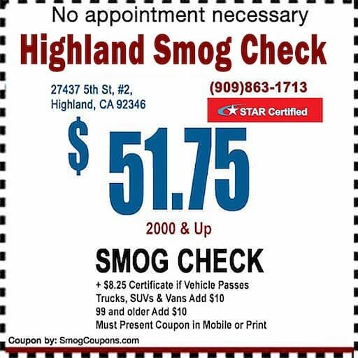 Otomobil servisi Highland Smog Check, Kaliforniya Eyaleti, foto
