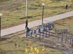Футбольное поле (Republic of Bashkortostan, City of Neftekamsk, zhiloy rayon Tsentr), spor alanı  Neftekamsk'tan