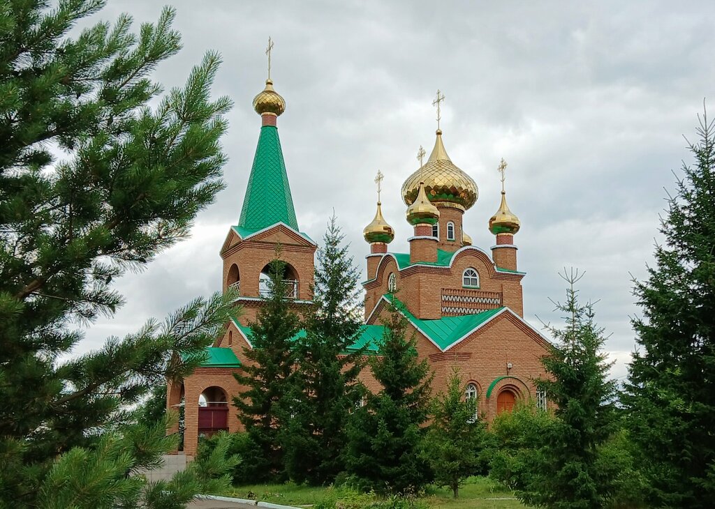 Ortodoks kiliseleri Tserkov Mikhaila Arkhangela V Shire, Hakasya, foto
