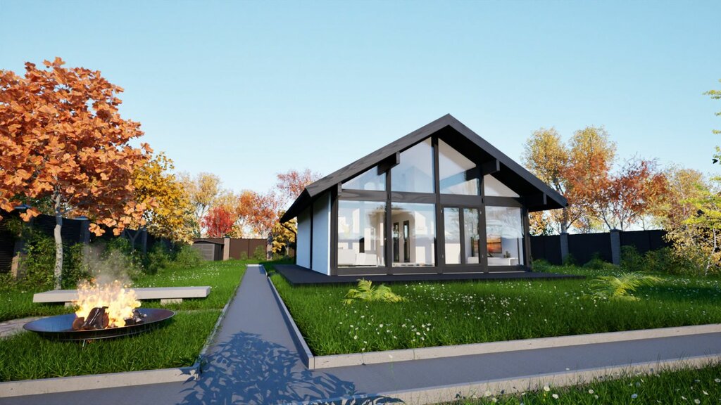 Yazlık ev inşaatı Dom Status Wood, Mytişçi, foto