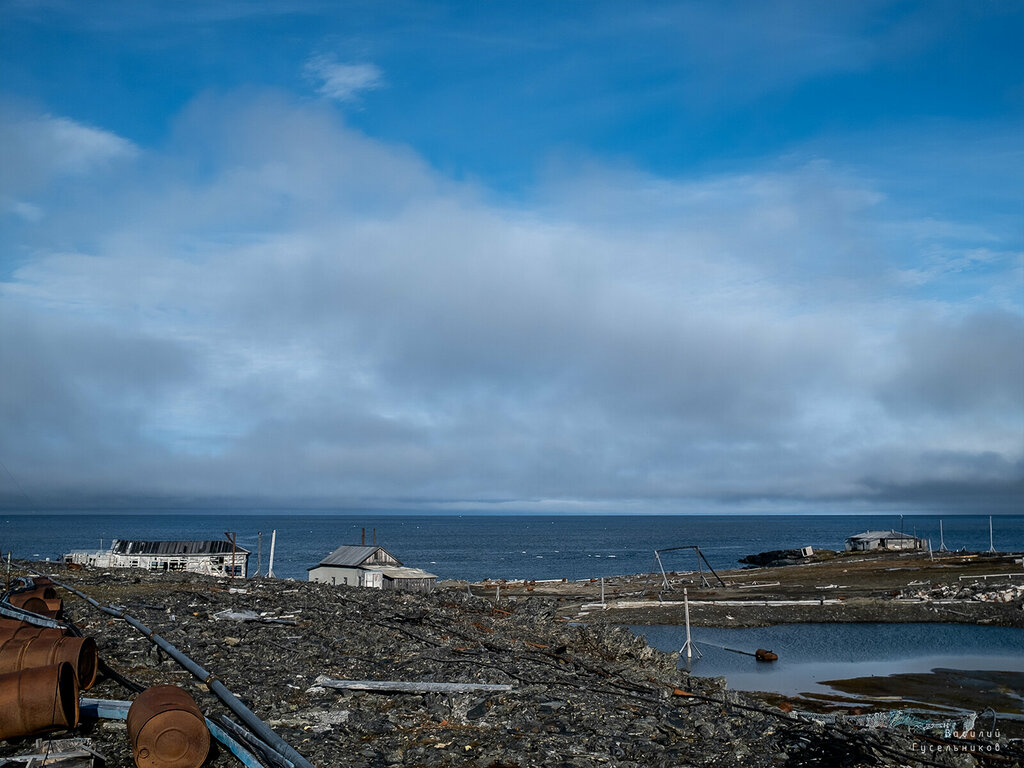 Turistik yerler Маяк мыса Челюскина, Krasnoyarski krayı, foto
