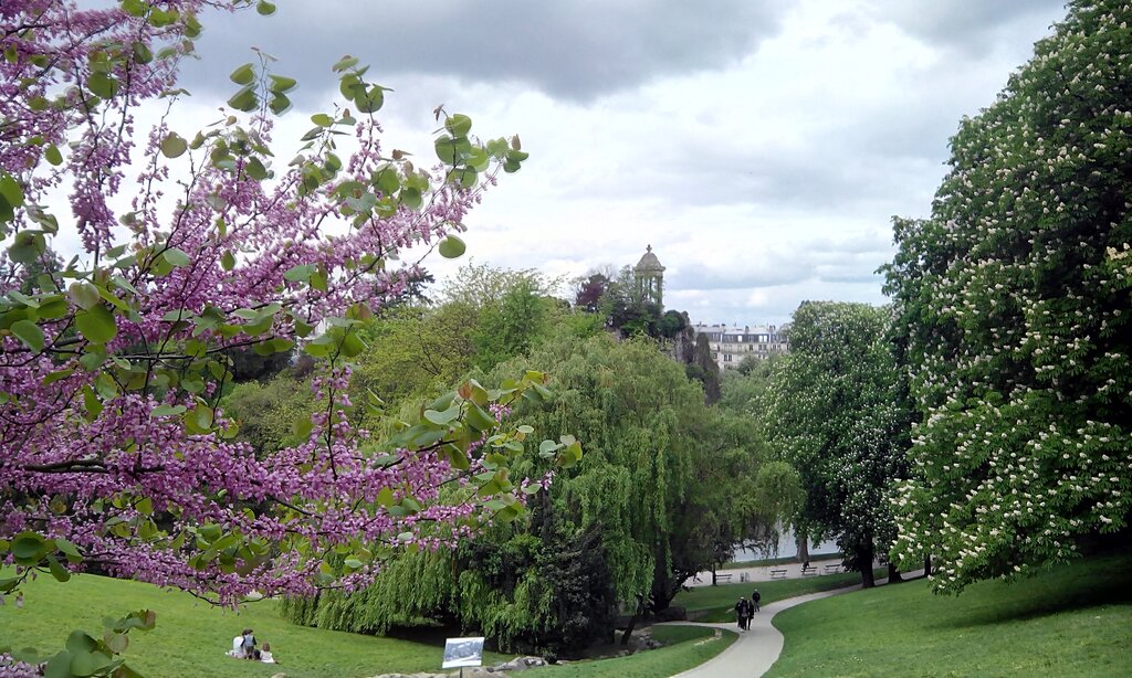 Kültür ve eğlence parkları Parc Des Buttes-chaumont, Paris, foto