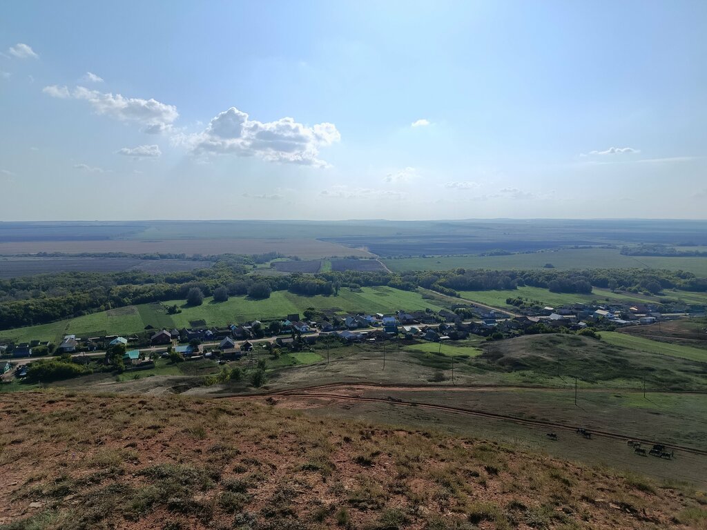 Dağ zirvesi Гора Каримтау, Orenburgskaya oblastı, foto