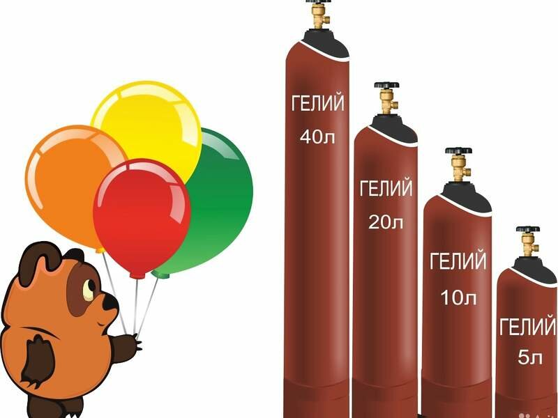 Sınai ve tıbbi gazlar Helium+, Moskova, foto