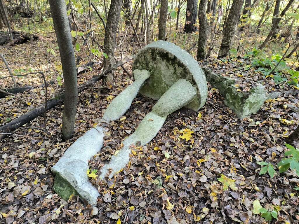 Arkeolojik sit alanı Руины пионерского лагеря Голубое озеро, Tataristan, foto