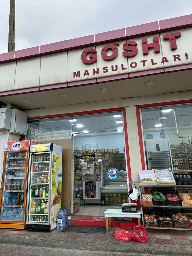 Kasap, şarküteri Go'sht do'koni, Taşkent, foto