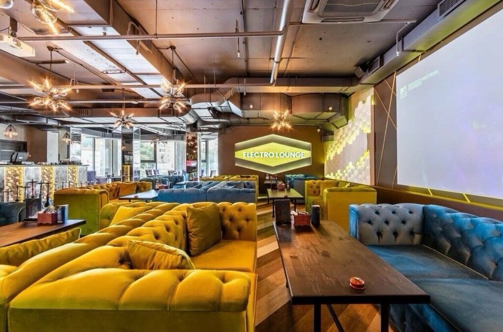 Nargile kafeler Electro Lounge, Moskova, foto