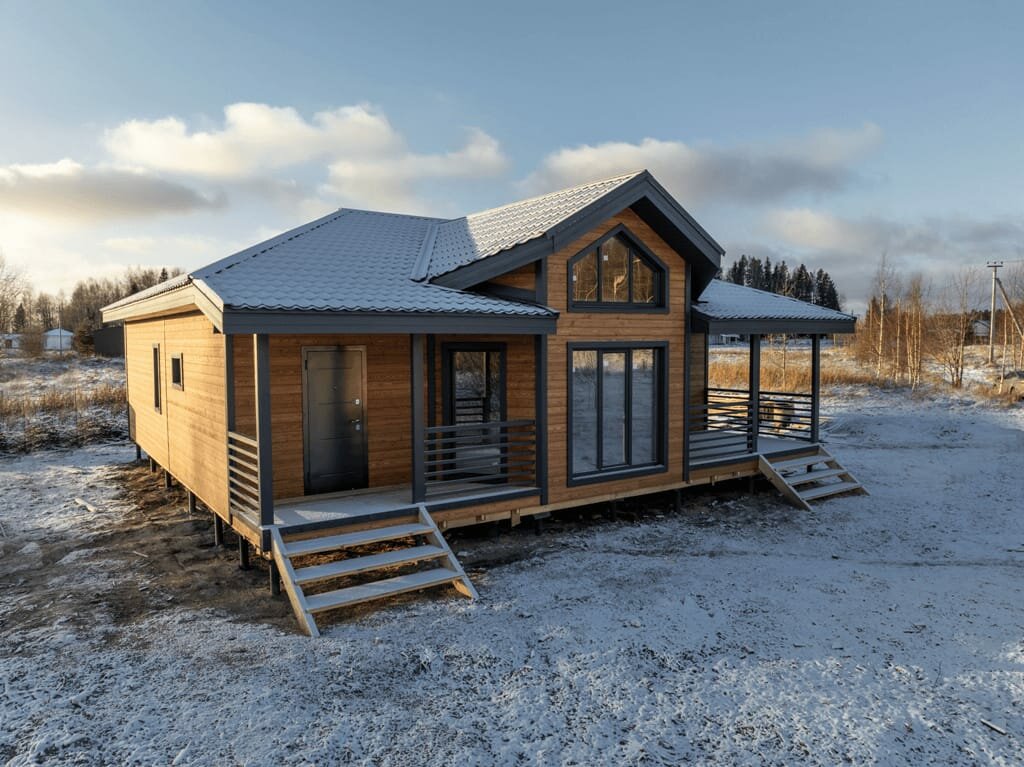 Yazlık ev inşaatı Stroi-tochka, Saint‑Petersburg, foto