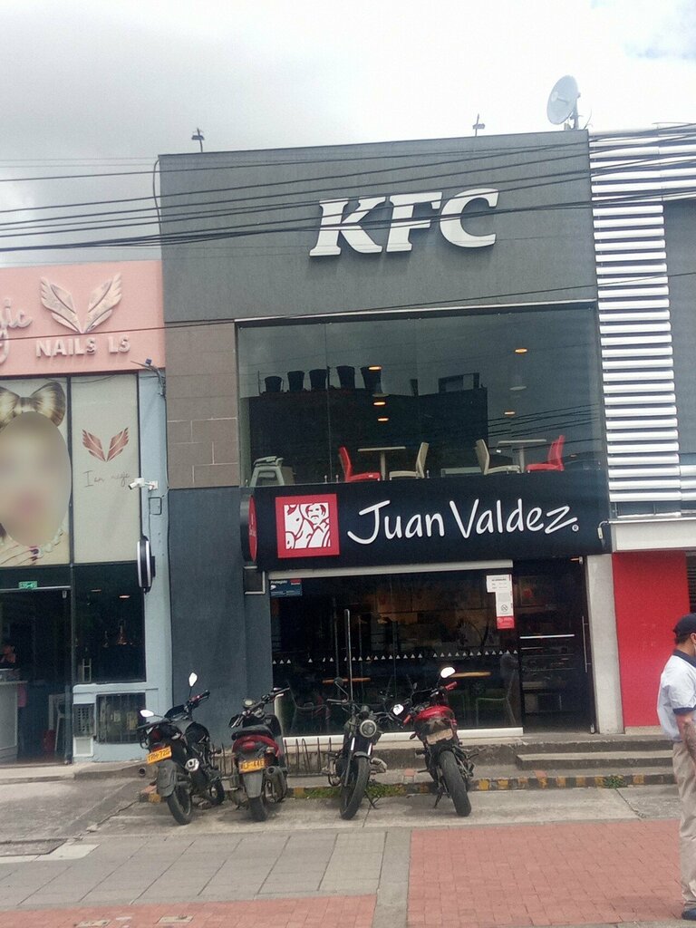 Kahve dükkanları Juan Valdez Café, Bogota, foto