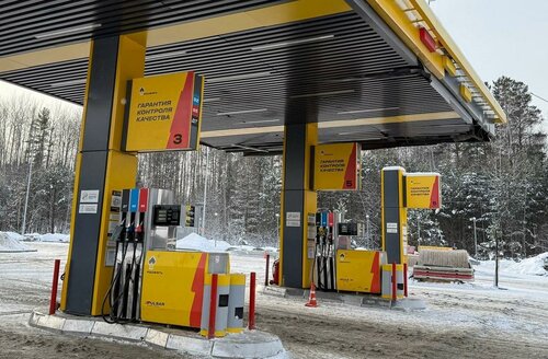 Benzin istasyonu Rosneft', Alzamay, foto