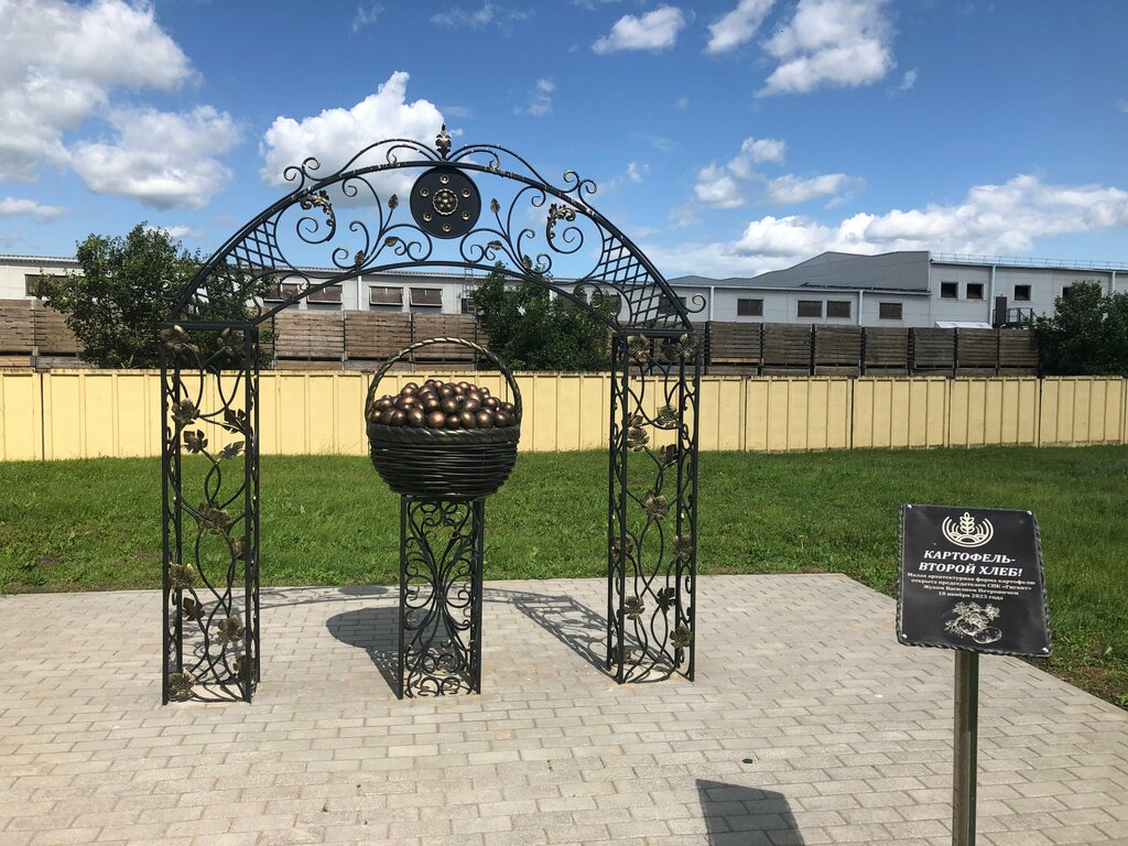 Park, sokak heykeli Памятник картошке, Mogiliovskaya oblastı, foto