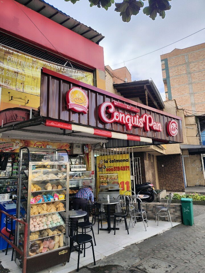 Ekmek fırını Conquispan Bakery, Medellin, foto