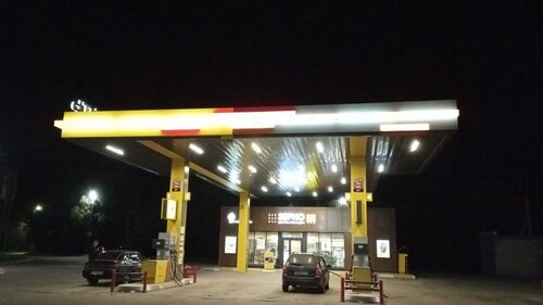 Benzin istasyonu Rosneft, Dmitrovgrad, foto