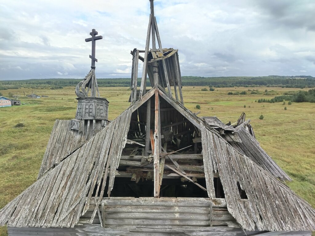 Ortodoks kiliseleri Покровская церковь, Arhangelskaya oblastı, foto