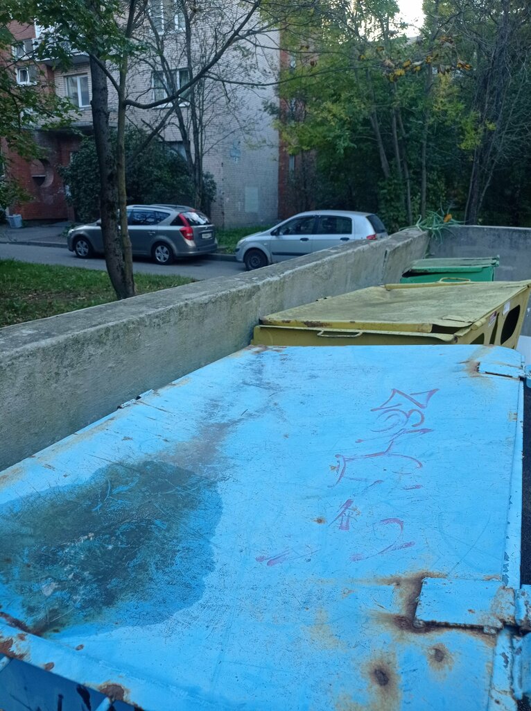 Çöp alanları Trash and garbage disposal area, Peterhof, foto