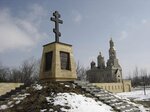 Крест казакам-основателям ст. Невинномысская (Stavropol Territory, Nevinnomyssk, Khimposyolok), şapel, haç anıtı  Nevinnomissk'ten