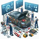 Uçakta araç elektrikçisi (No:2, GSO Trudovik), oto elektrik tamiri  Briansk'tan