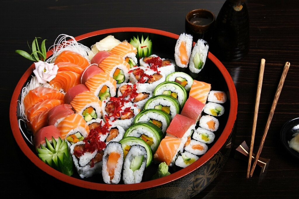 Kafe I love sushi, Moskova, foto
