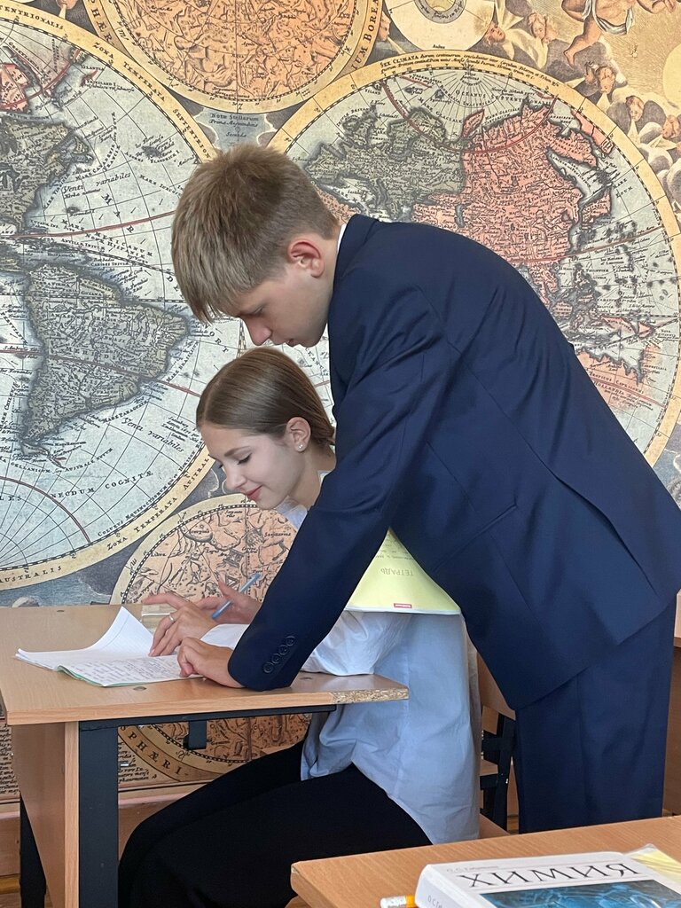 Fen lisesi, sosyal bilimler lisesi Gimnaziya № 1 Bryanskogo r-na, Brianskaya oblastı, foto