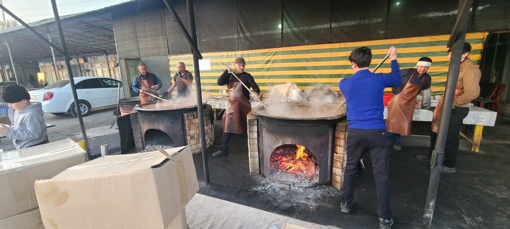 Kantin, yemekhane Hasan Moshkichiri, Taşkent eyaleti, foto