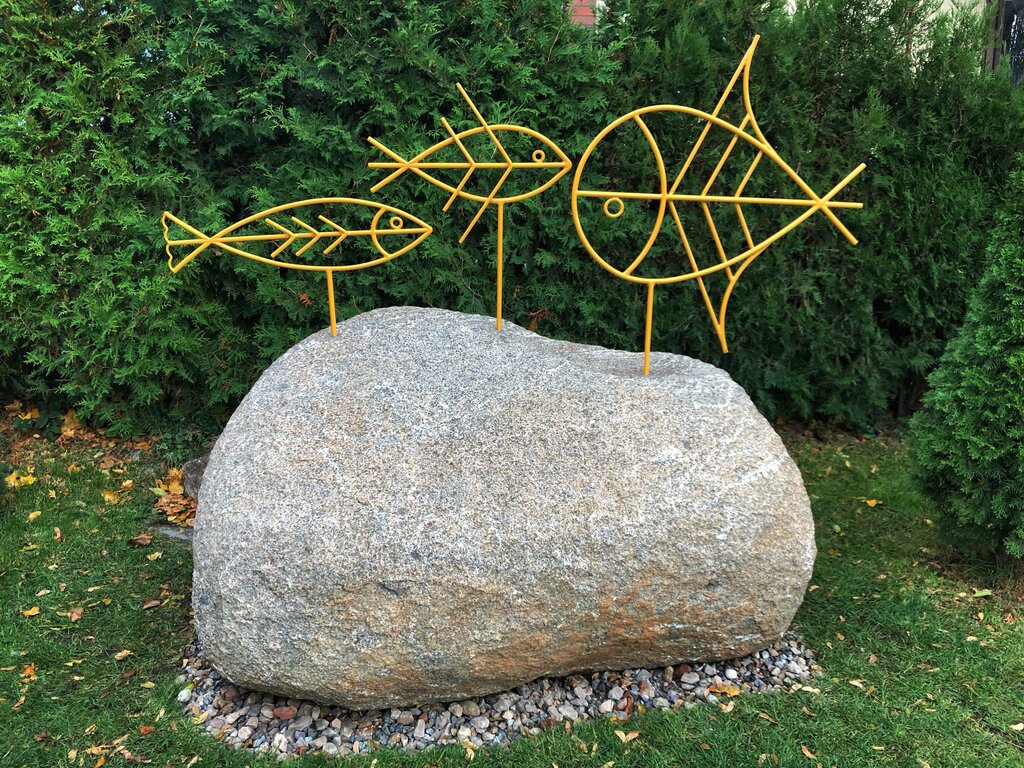 Dekorasyon ve süsleme, onur panosu Pisces, Kaliningradskaya oblastı, foto