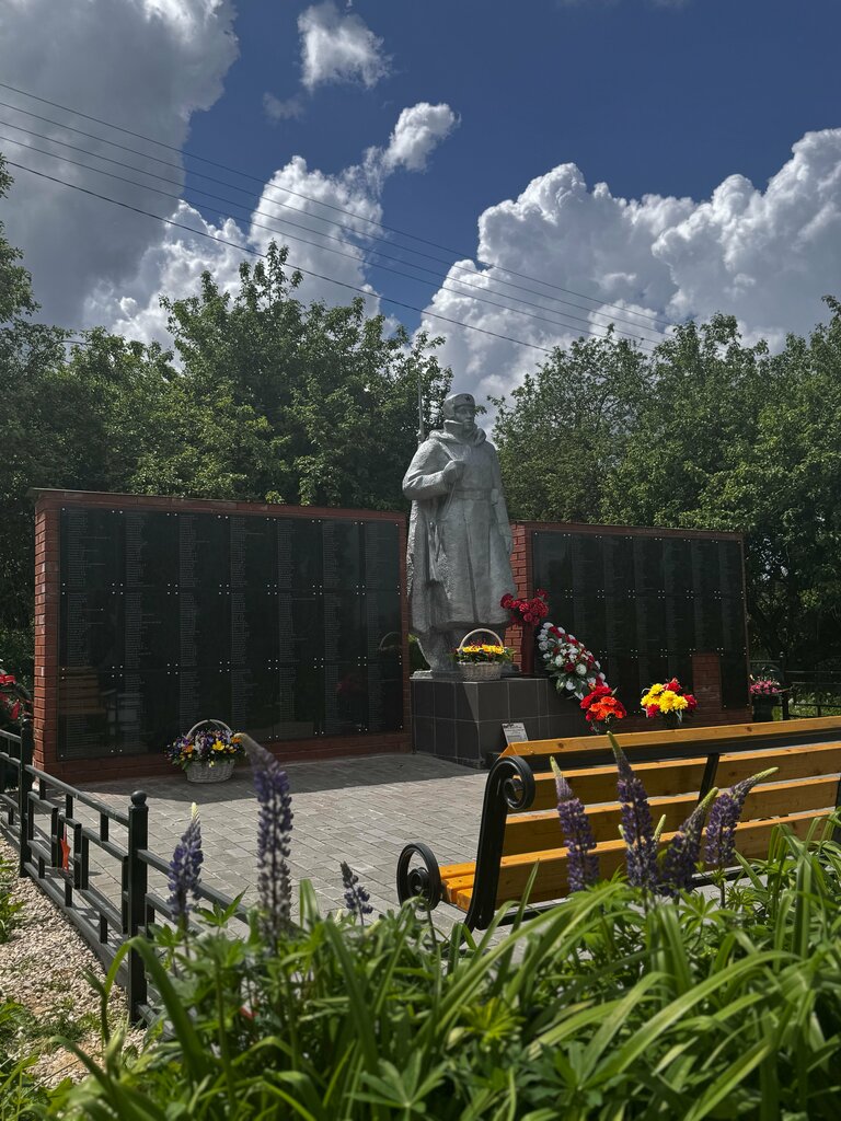 Anıt, heykel Братская могила, Kalujskaya oblastı, foto