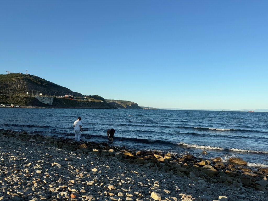 Plaj Пляж бухты Соболь, Vladivostok, foto