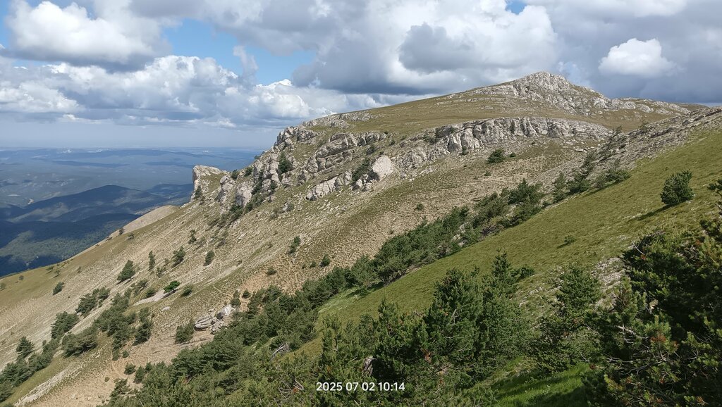 Dağ zirvesi Гора Тас-Тепе 1538 метров, Kırım Cumhuriyeti, foto