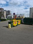 Контейнер для стекла (Leningrad Region, Vsevolozhckiy DIstrict, Zanevskoye gorodskoye poseleniye, Kudrovo, Stolichnaya Street), geri dönüşüm maddeleri