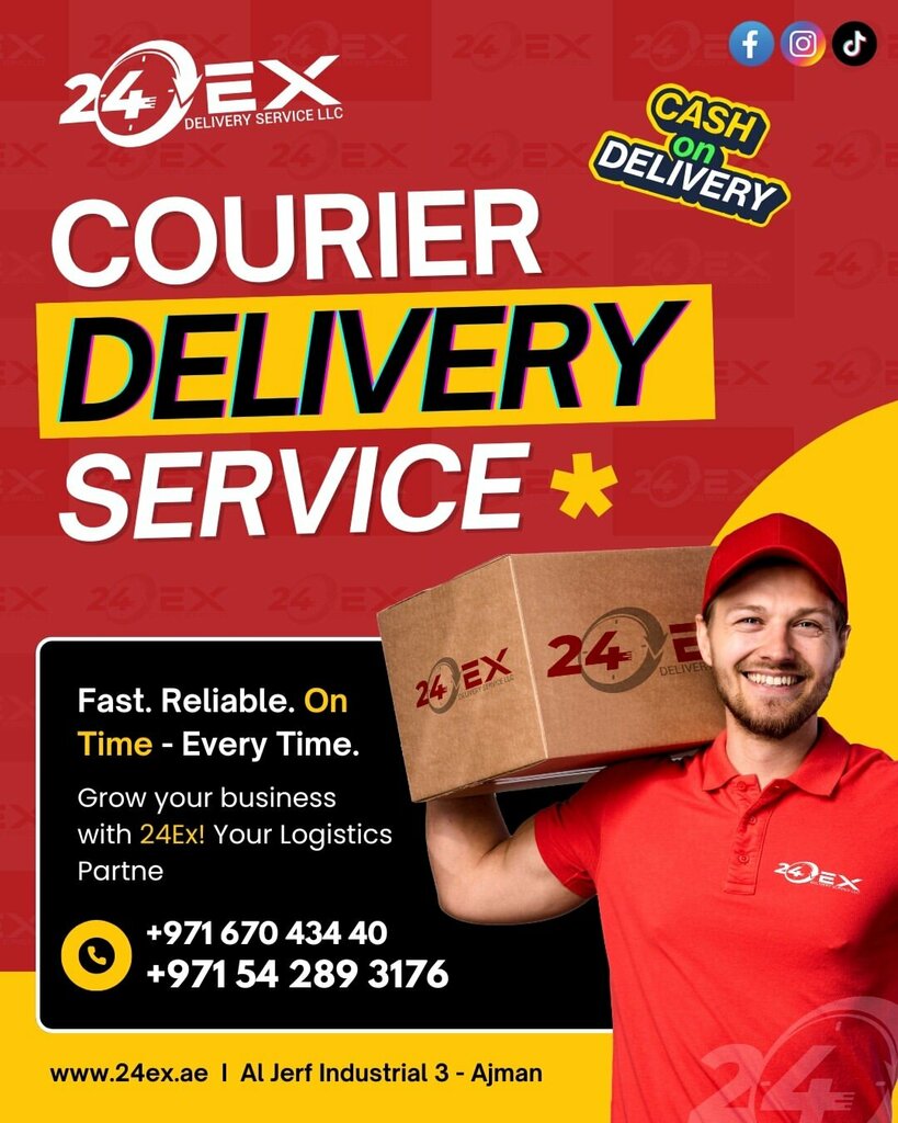 Kurye hizmetleri 24Ex Delivery Service LLC, Ayman, foto