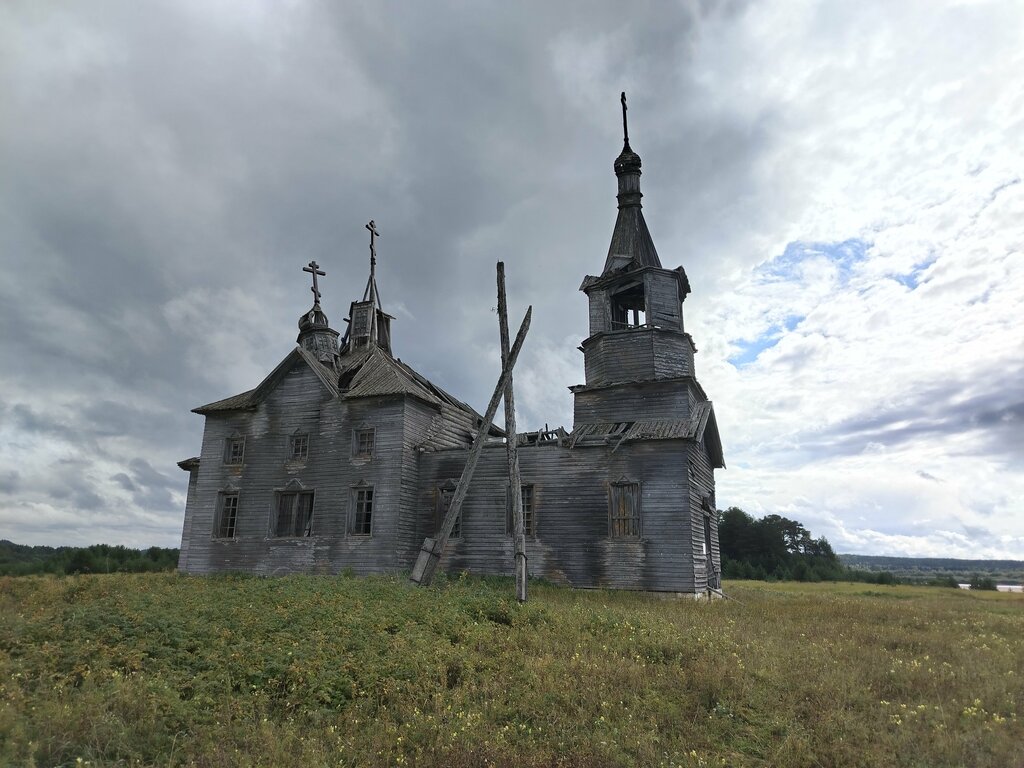 Ortodoks kiliseleri Покровская церковь, Arhangelskaya oblastı, foto