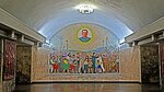 Moranbong metro station (Pyongyang, Chung District, Kvartal Kyonsan), metro istasyonu  Pyongyang'dan