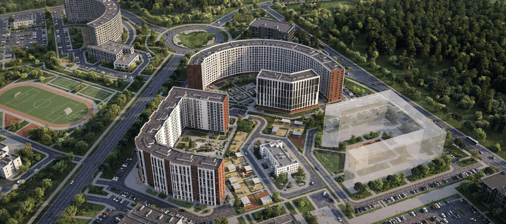 Konut blokları Ягодное Река Парк, Saint‑Petersburg ve Leningradskaya oblastı, foto