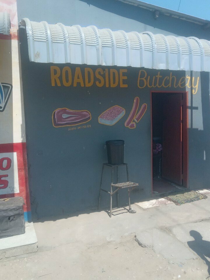 Kasap, şarküteri Road Side Butchery, Lusaka, foto