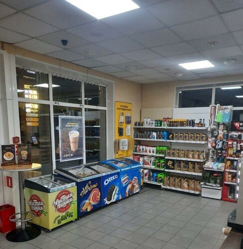 Benzin istasyonu Rosneft, Orlovskaya oblastı, foto
