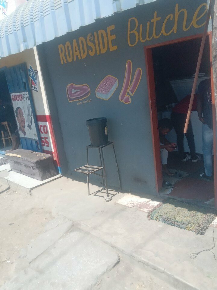 Kasap, şarküteri Road Side Butchery, Lusaka, foto
