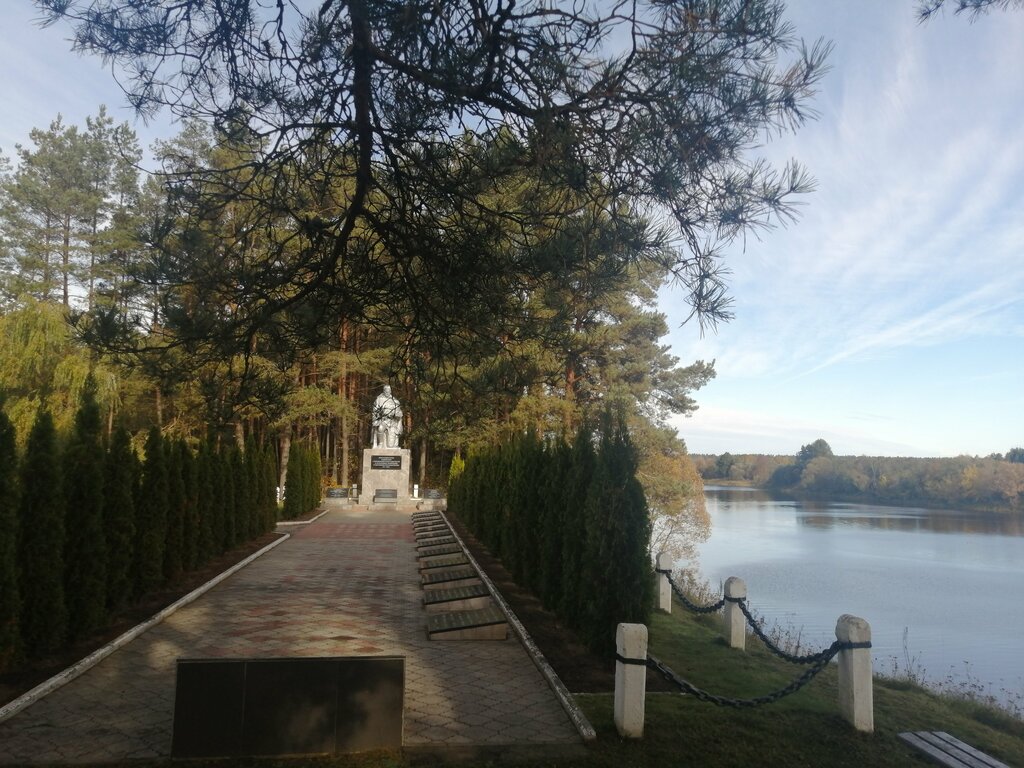 Anıt, heykel Павшим в боях в годы Великой Отечественной войны, Vitebskaya oblastı, foto