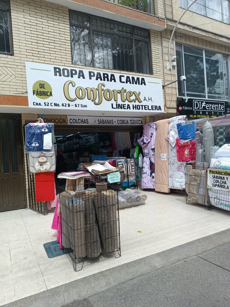 Ev tekstili mağazaları Confortex, Bogota, foto
