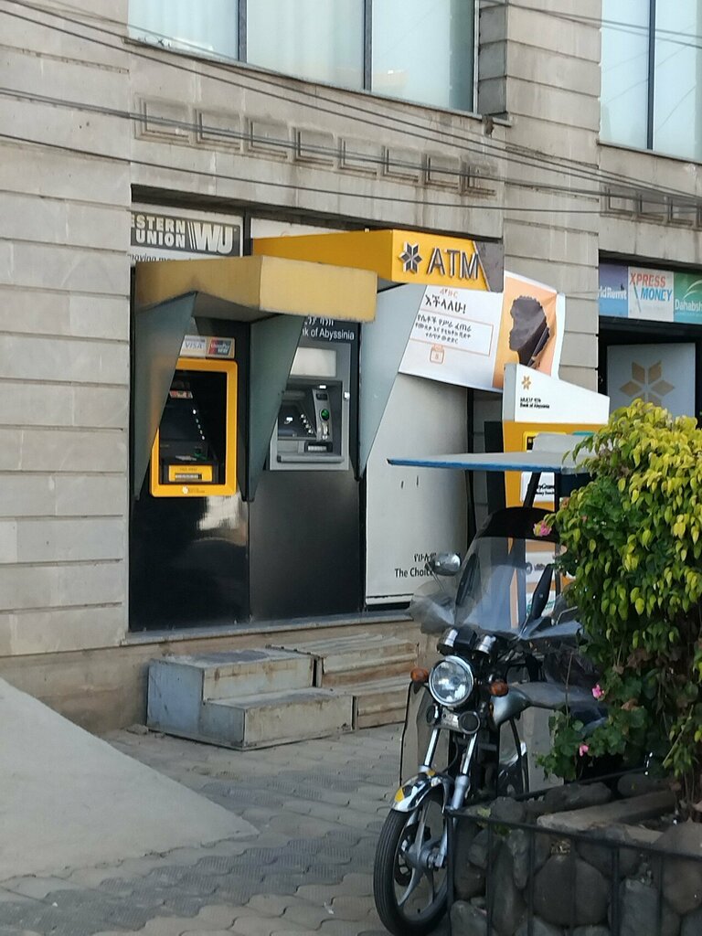 ATM'ler ATM bank of abysinia, Addis Ababa, foto