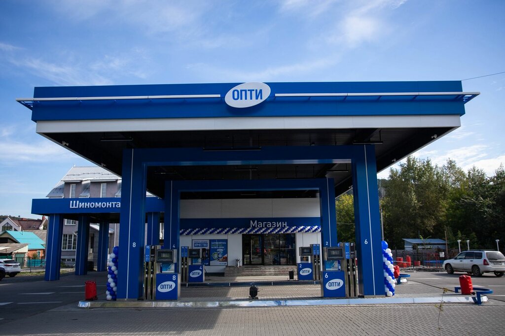 Benzin istasyonu Opti, Gorno‑Altaysk, foto