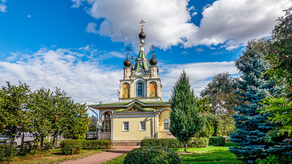 Ortodoks kiliseleri Tserkov Ikony Bozhiyey Materi Vsekh Skorbyashchikh Radost V Sergiyevo, Saint‑Petersburg, foto
