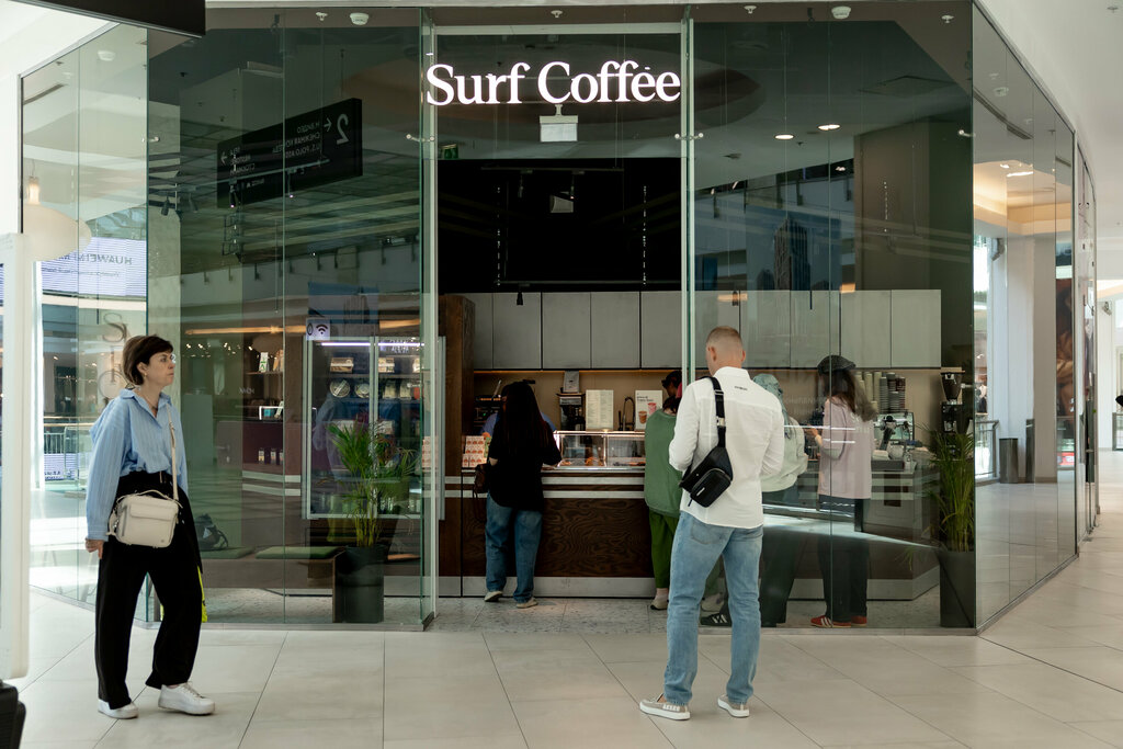 Kahve dükkanları Surf Coffee X Metropolis, Moskova, foto