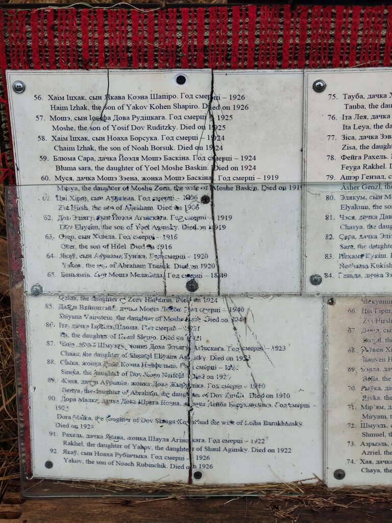 Mezarlıklar Old Jewish Cemetery, Minskaya oblastı, foto