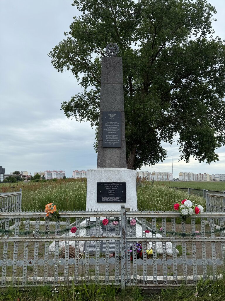 Anıt, heykel Жертвам фашизма, Zhlobin, foto