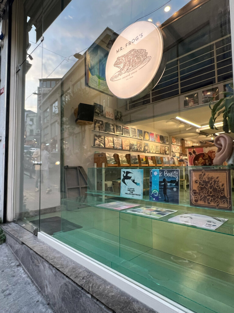 Enstrüman mağazaları Mr. Frog's Record Store, İstanbul, foto